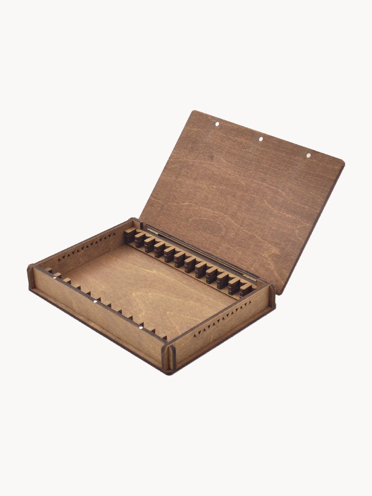 Шкатулка для хранения 12 заточных брусков / деревянный кейс для брусков для точилок / для натуральных камней для заточки / формат APEX