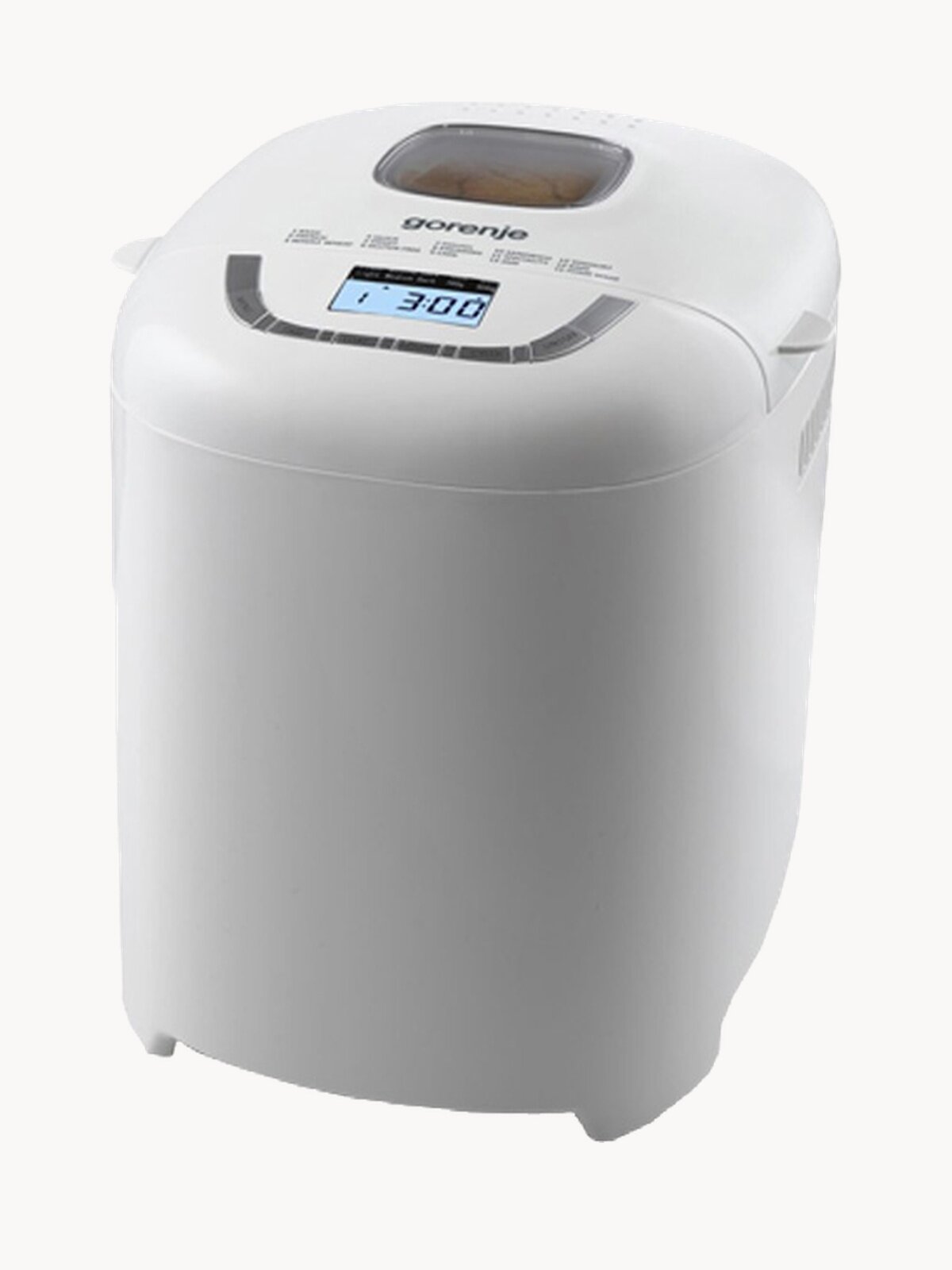 Хлебопечь GORENJE BM910WII, мощность 550Вт, 15 автопрограмм, цвет белый
