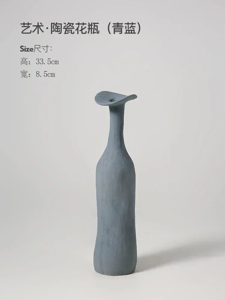 Керамическая ваза BOUSSAC, скандинавский стиль, цвет Morandi