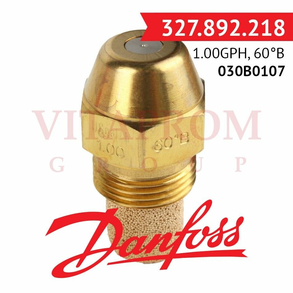 Форсунка Danfoss 1.00GPH, 60B, 030B0107 — фото 1