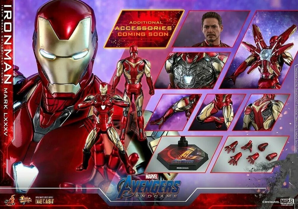 HOTTOYS фигурка железный человек, MMS528D30 Avengers: Endgame, 1/6 Iron Man Mark LXXXV