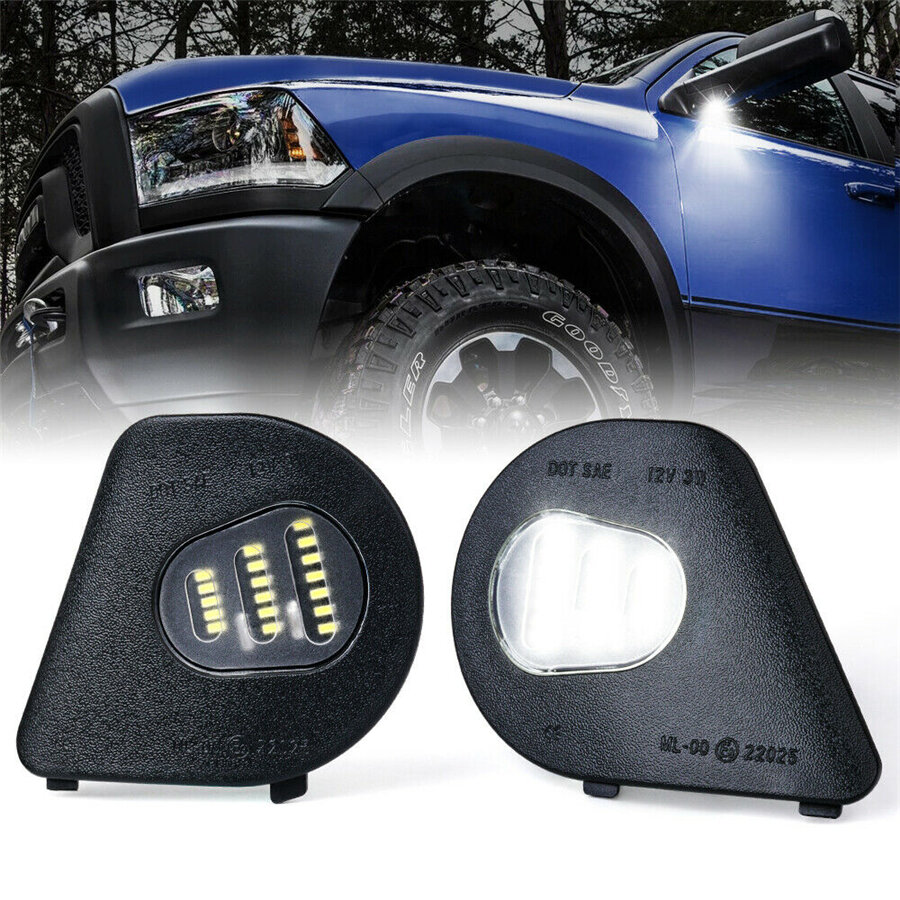 Боковые зеркала с подсветкой для Dodge Ram 10-19 1500 2500 3500 4500 5500