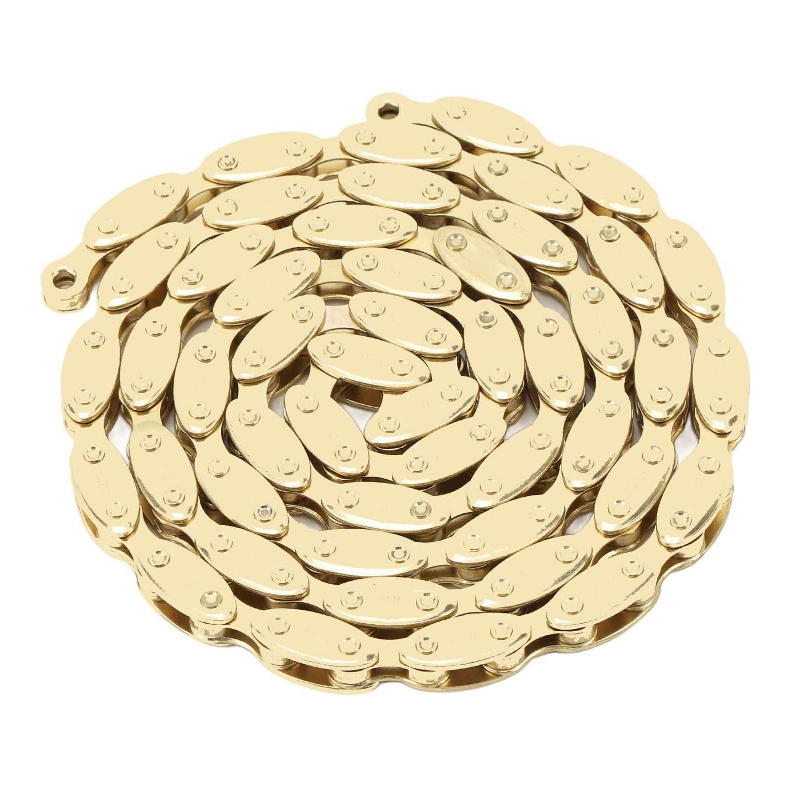 Высокопрочная 100-звенная золотая велосипедная цепь для односкоростного фикса BMX, прочный оливковый соединитель, устойчивая к ржавчине сменная цепь