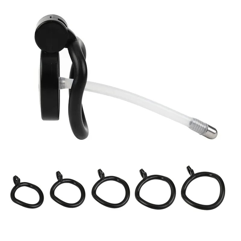 Розовая мужская клетка целомудрия для пениса, набор маленьких птиц, клетка целомудрия, Black Style 3