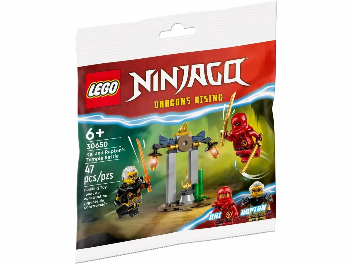 Конструктор LEGO NinjaGo 30650 Kai and Rapton's Temple Battle, Конструктор