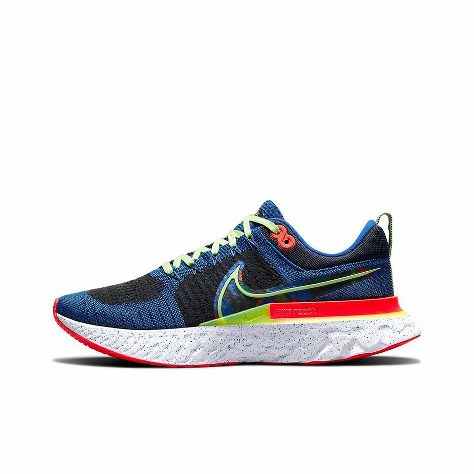 Кроссовки NIKE React Infinity Run Flyknit 2, размер EU 46 стопа (30CM), синий — фото 1