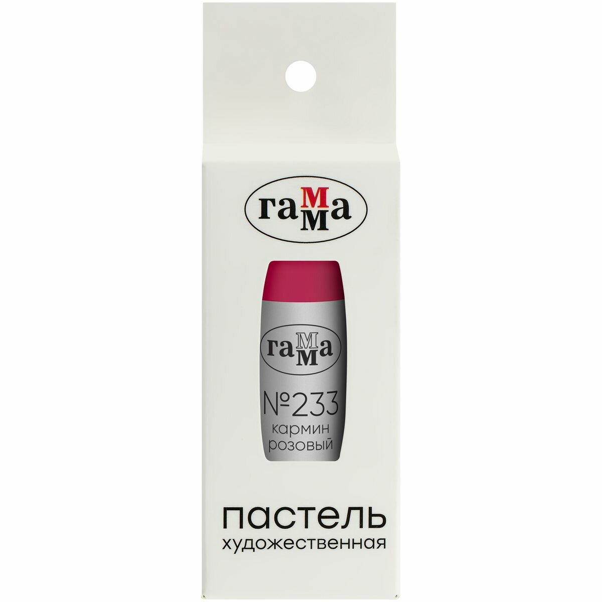 Пастель художественная Гамма, кармин розовый №233, картон. упак, 1 штука в упаковке