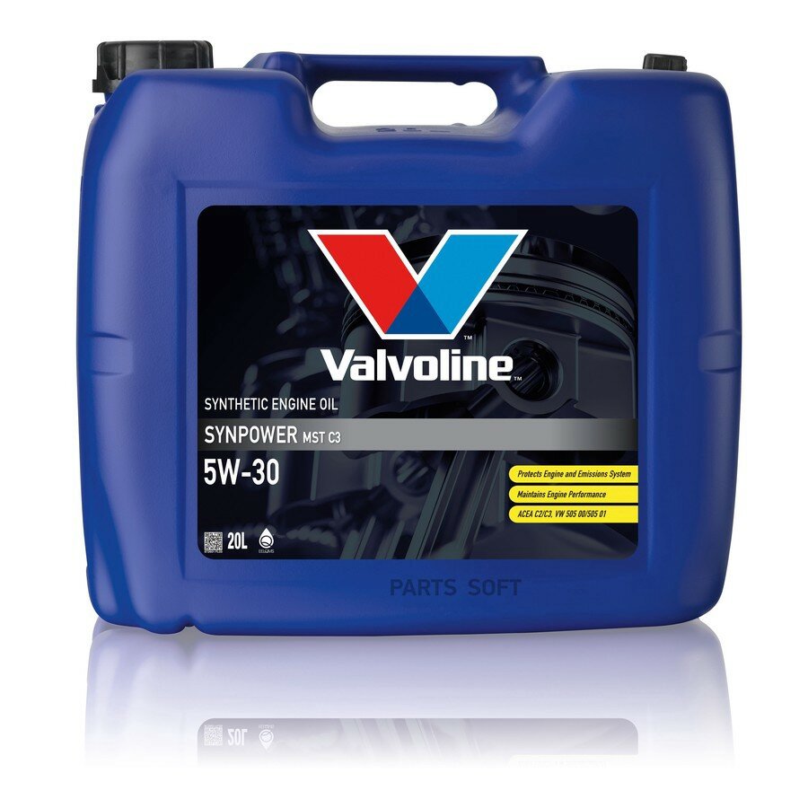 Моторное масло SYNPOWER MST C3 5W30 от официального дистрибьютора, VALVOLINE, артикул 872601
