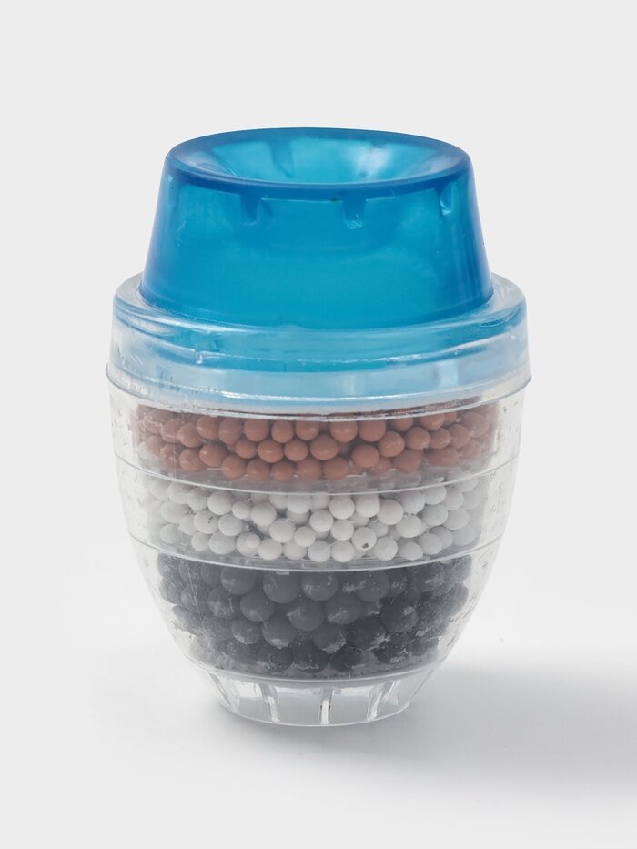 Фильтр для воды на кран Доляна «Тройной барьер», d=16-19 мм, на основе цеолита руды, активированного угля и сульфата кальция, микс