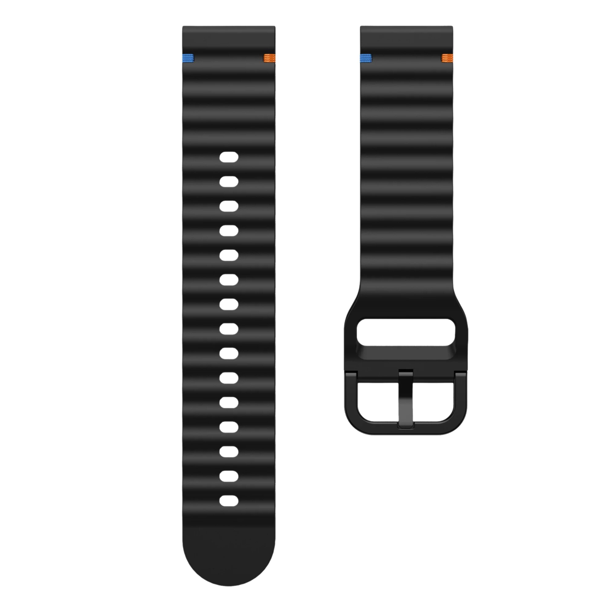 Черный силиконовый ремешок 22 мм для CMF Watch 3 Pro