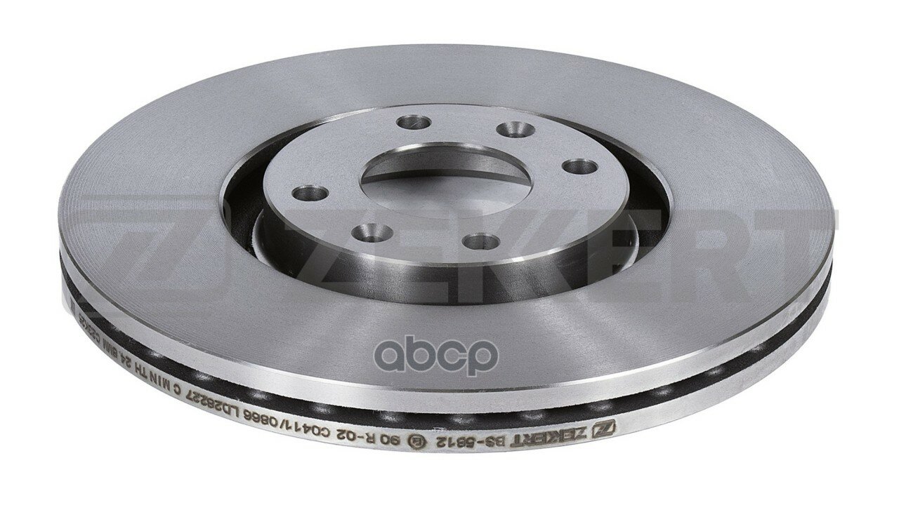 Диск торм. перед. Citroen C4 04- Peugeot 207 07- 307 03- Zekkert арт. bs-5812