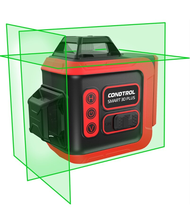 Лазерный нивелир CONDTROL Smart 3D Plus, зеленый луч, точность 0.3мм/м