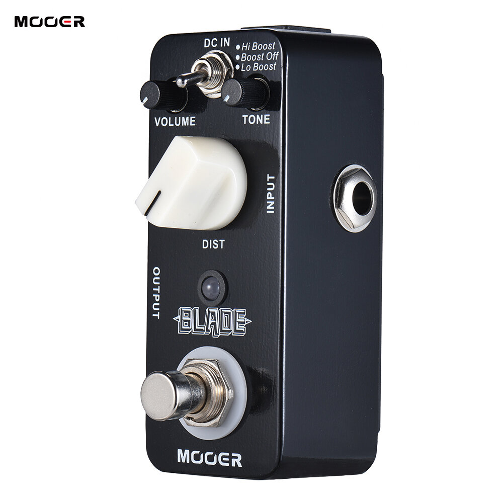 MOOER Metal Distortion Guitar Effect Pedal 3 Modes True Bypass Full Metal Shell Metal Material 1/4″Monaural Jack Input 1/4″Monaural Jack Output DC 9V Power Supply 20mA Working Current 3.5*9*3cm Size 150g Weight 10.5*6*4.5cm Package Size 175g Package