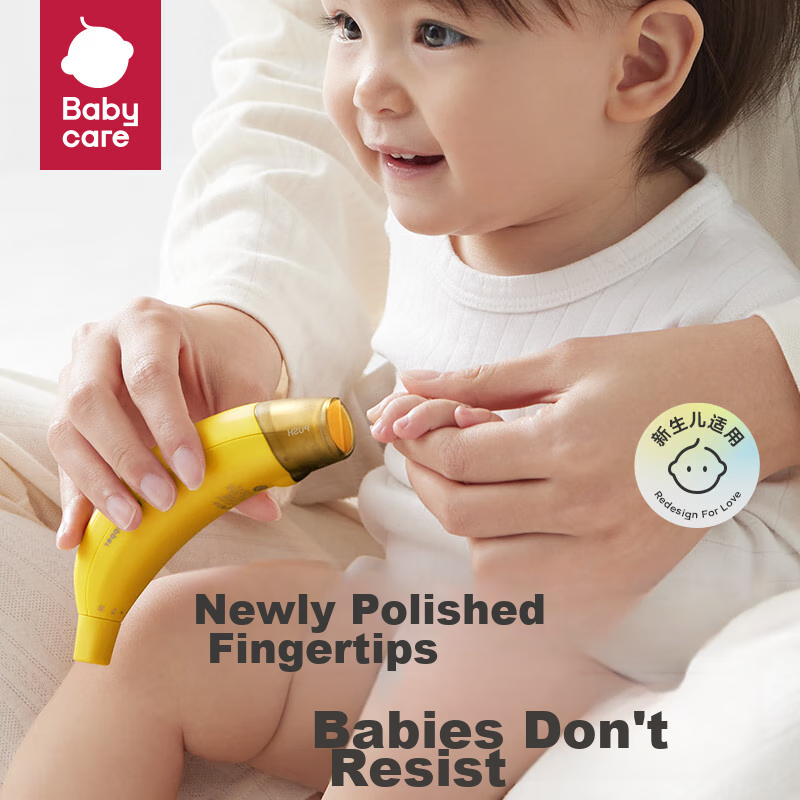 Babycare Electric Baby Nail Clipper, Baby And Child Nail Scissors Set, Specially Designed for Newborns to Prevent Pinching, Original White