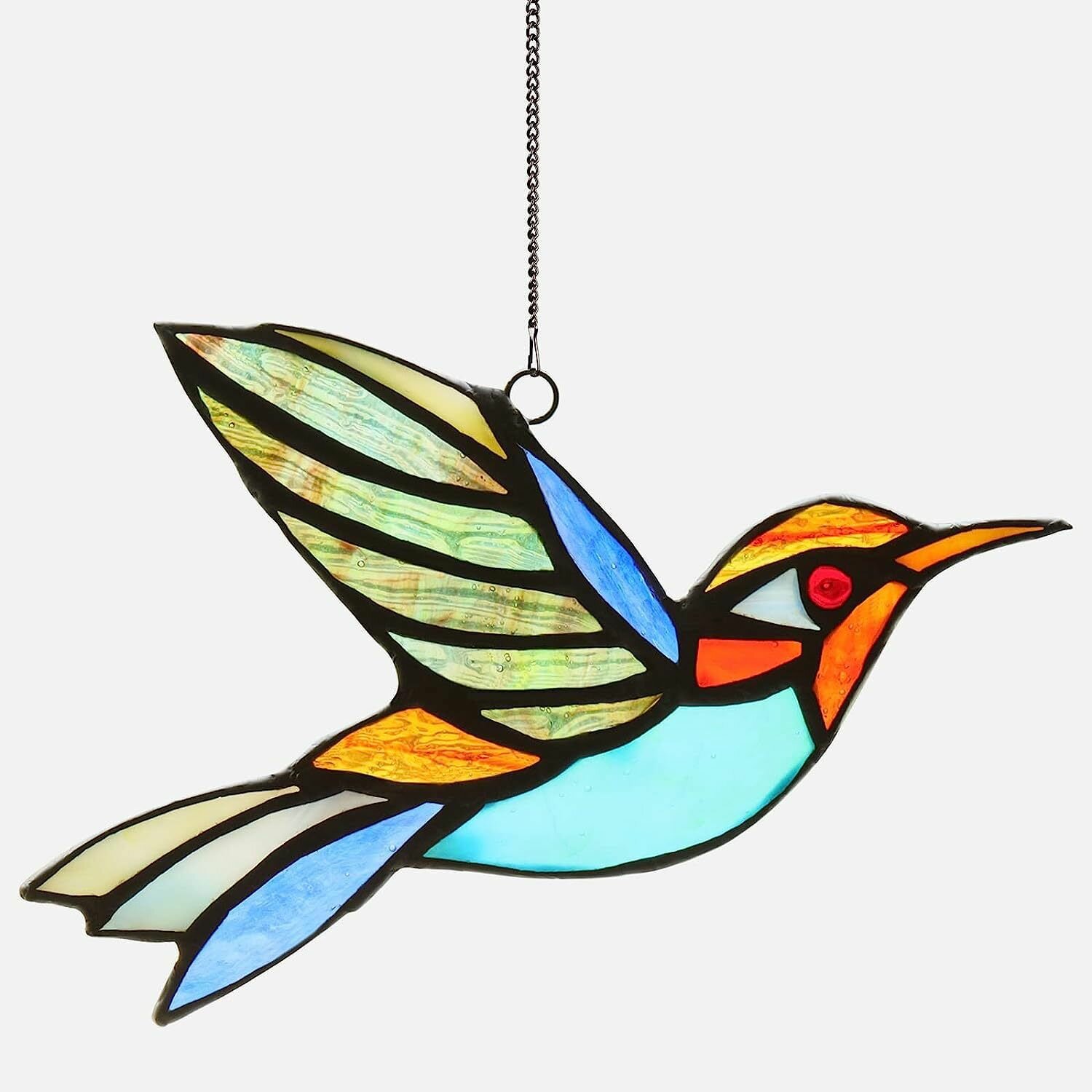 Набор для творчества витражный декор в технике Тиффани. витраж колибри, ловец солнца в виде птицы для украшения окна,