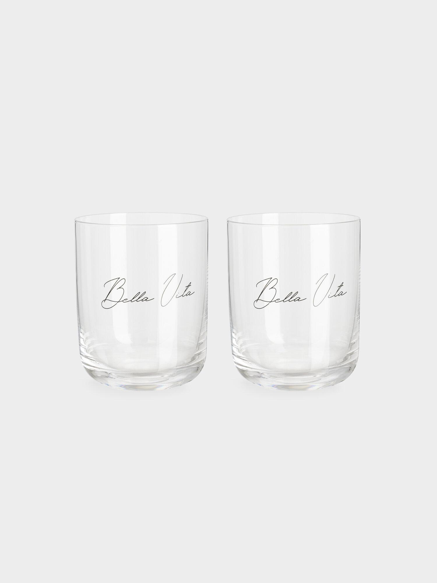 Стакан Kuchenland Bella Vita, Foligno, 10 см, 380 мл, 2 шт, кристальное стекло