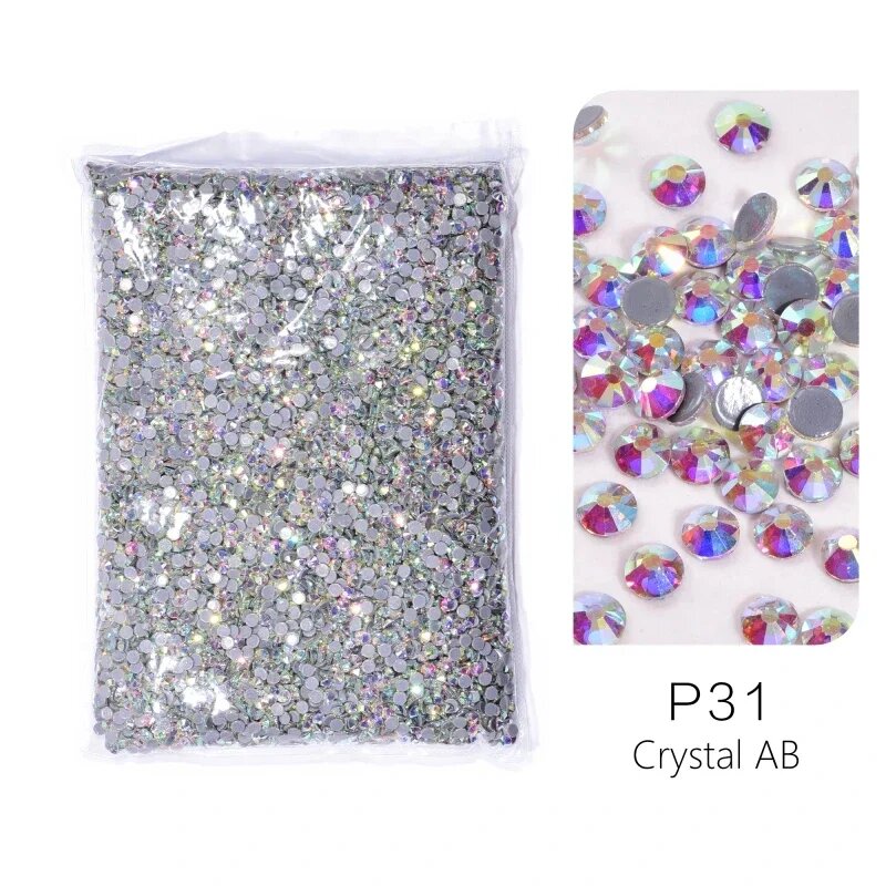 Стразы Crystal AB SS16-14400шт