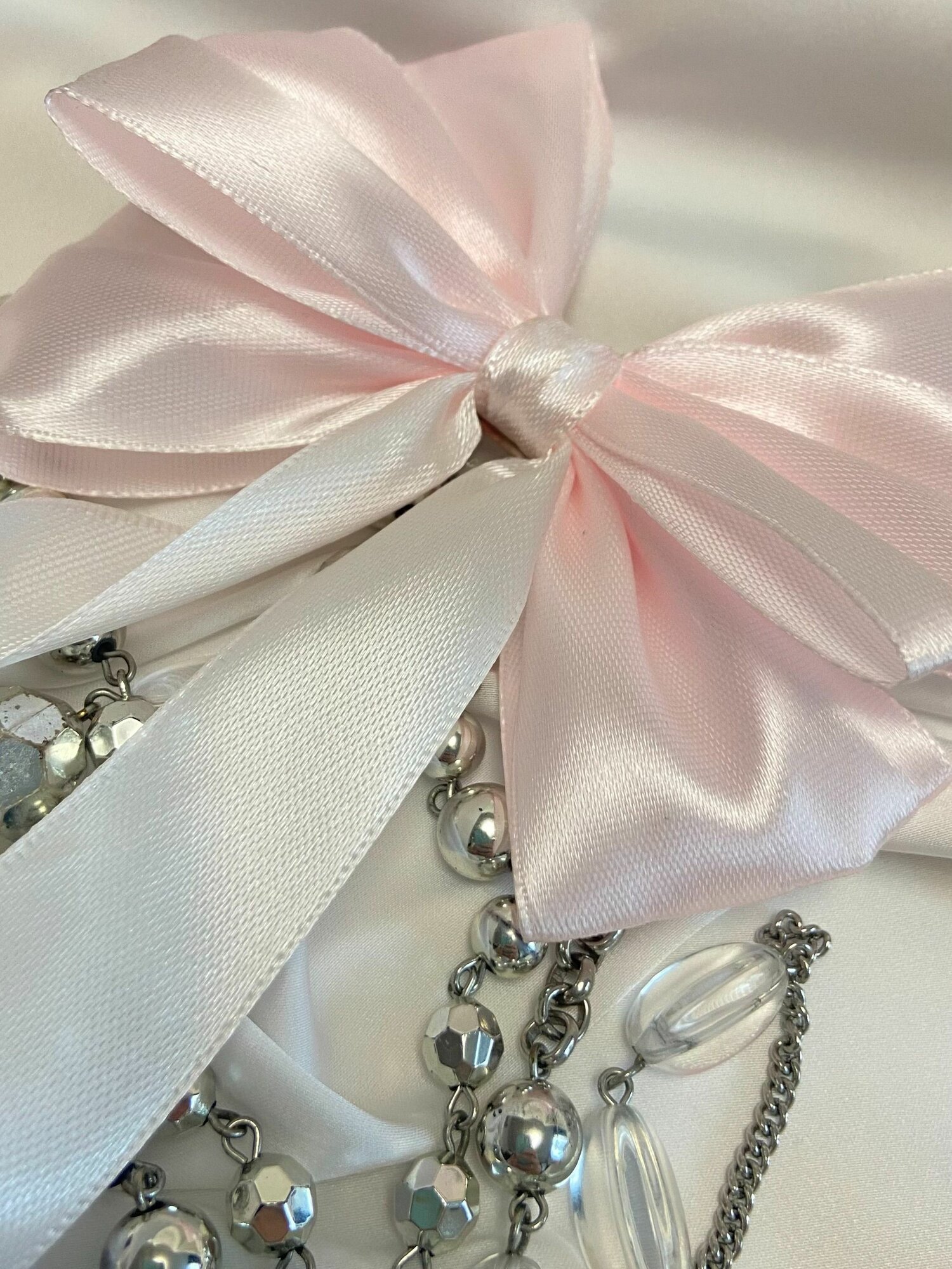 Бант для волос ручной работы на заколке-автомат, 1 шт, 22 см