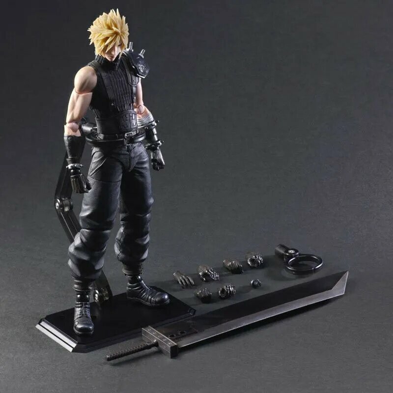 Final Fantasy VII/ Фигурка Клода Стрейффа, Cloud Strife, подвижные фигурки, 27 см