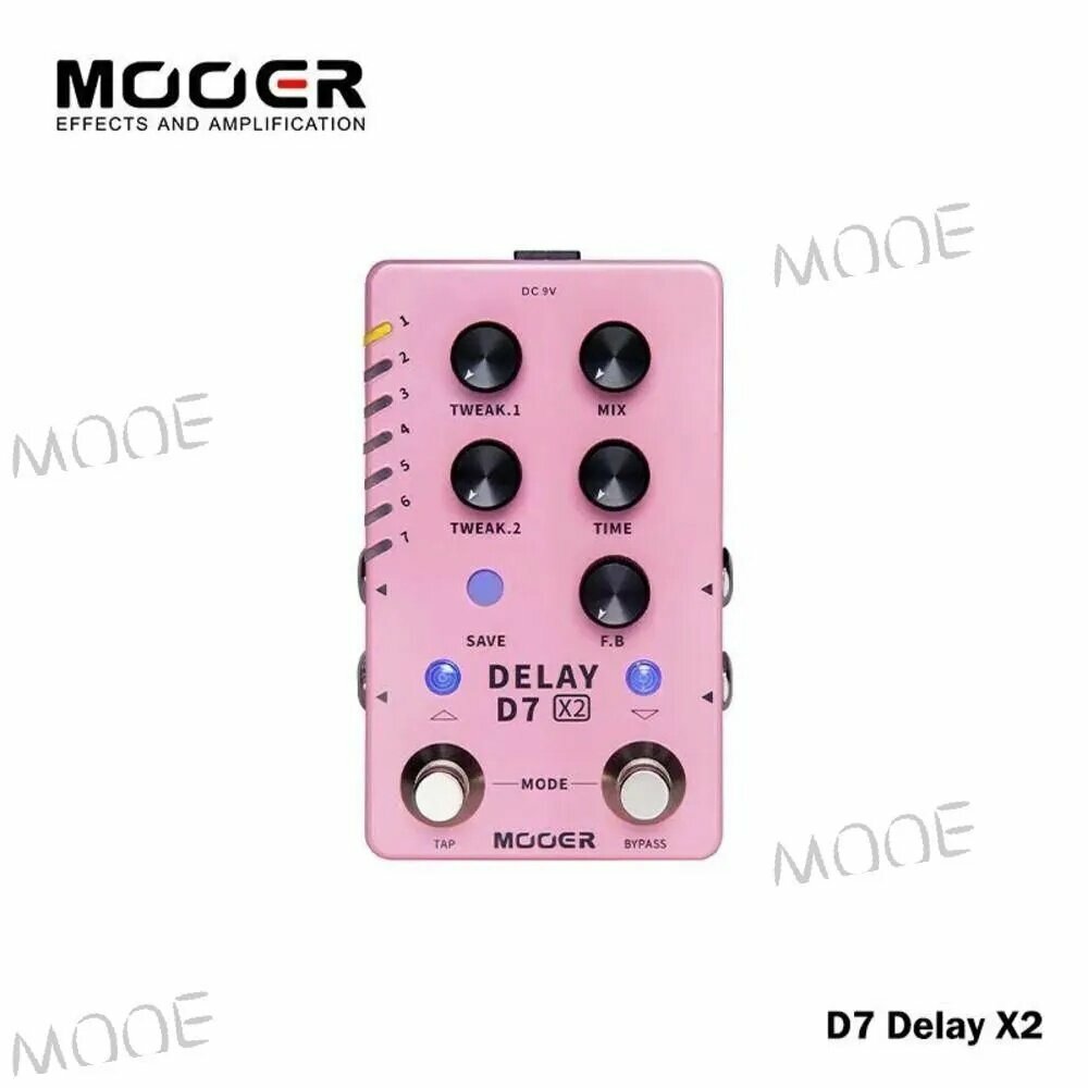 Педаль эффектов Mooer D7 Delay X2 — фото 1