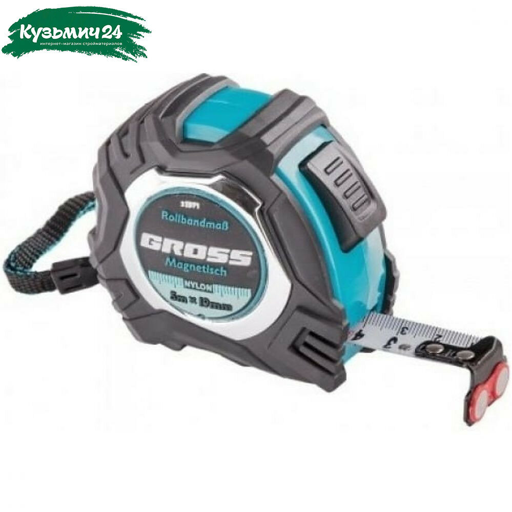 Рулетка GROSS 5 м 19 мм 32571