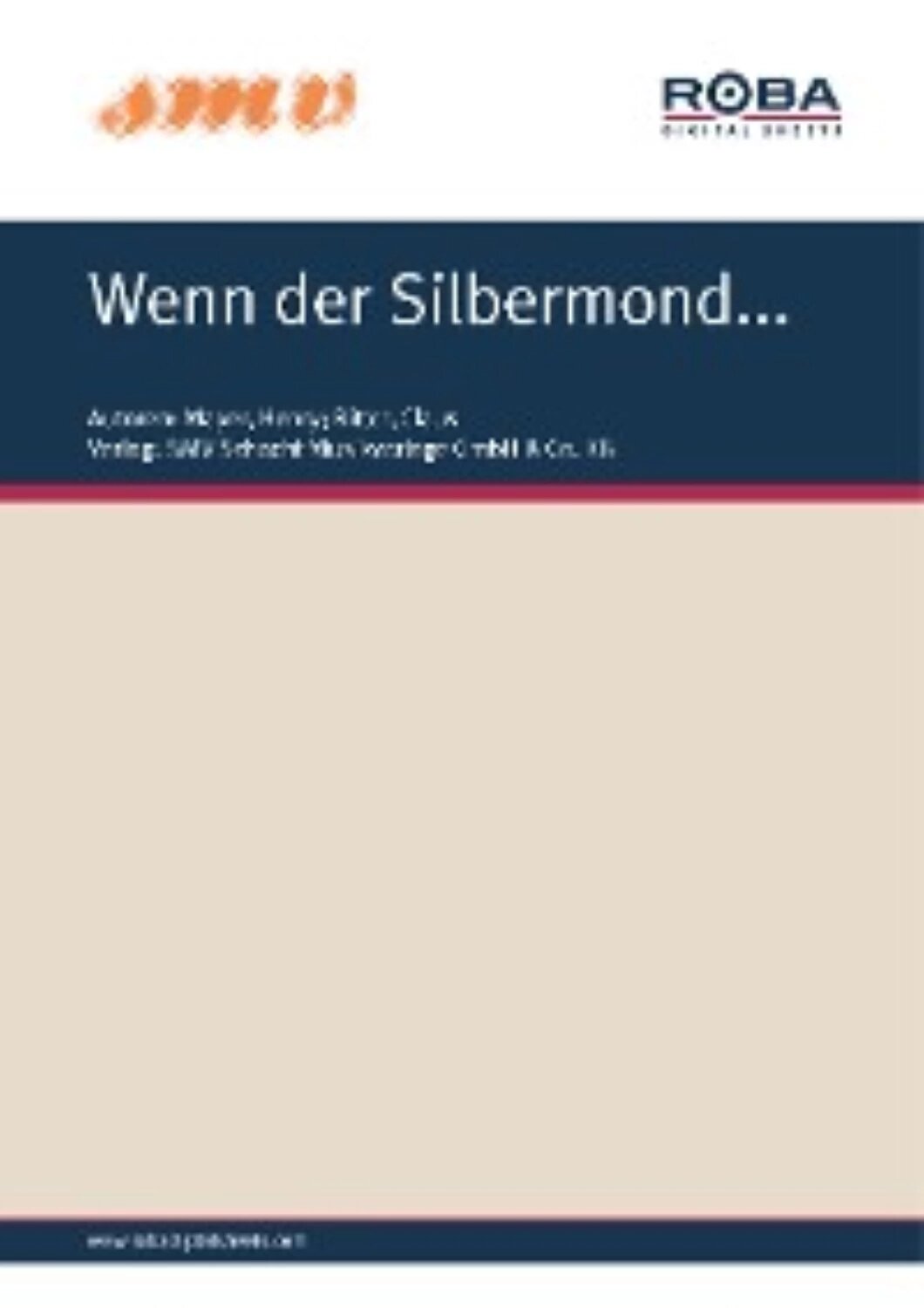 Wenn Der Silbermond. [Цифровая книга]