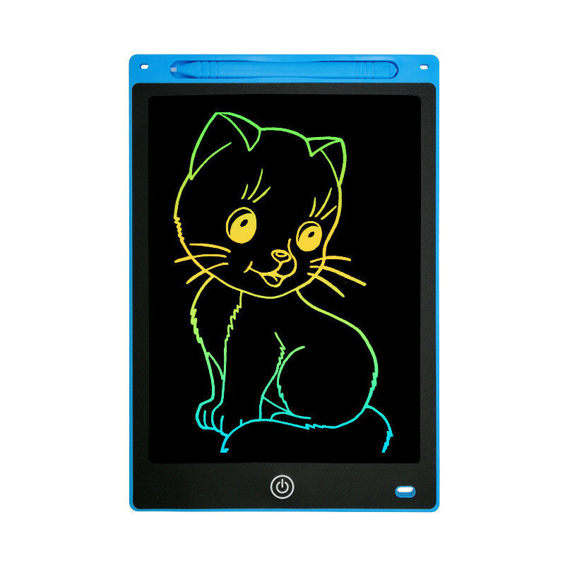 Яркая LCD-доска для рисования 8.5 дюймов для детей, идеально подходящая для обучения и творчества, синяя - 10 дюймов