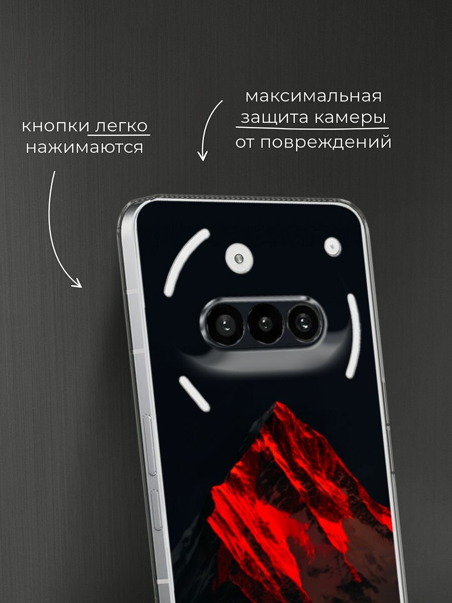 Чехол на Nothing Phone 3a / Нотинг Фон 3а с принтом Красная гора — фото 1