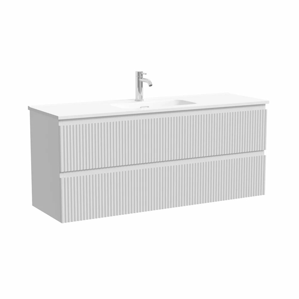 Тумба для ванной подвесная Snob R 1195х390х500, Bianco, SNR120/39W