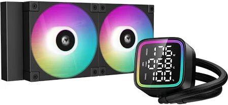 Система водяного охлаждения Deepcool LD240 ARGB Soc-AM5/AM4/1200/1700/1851 белый 4-pin 38.71dB Al LC