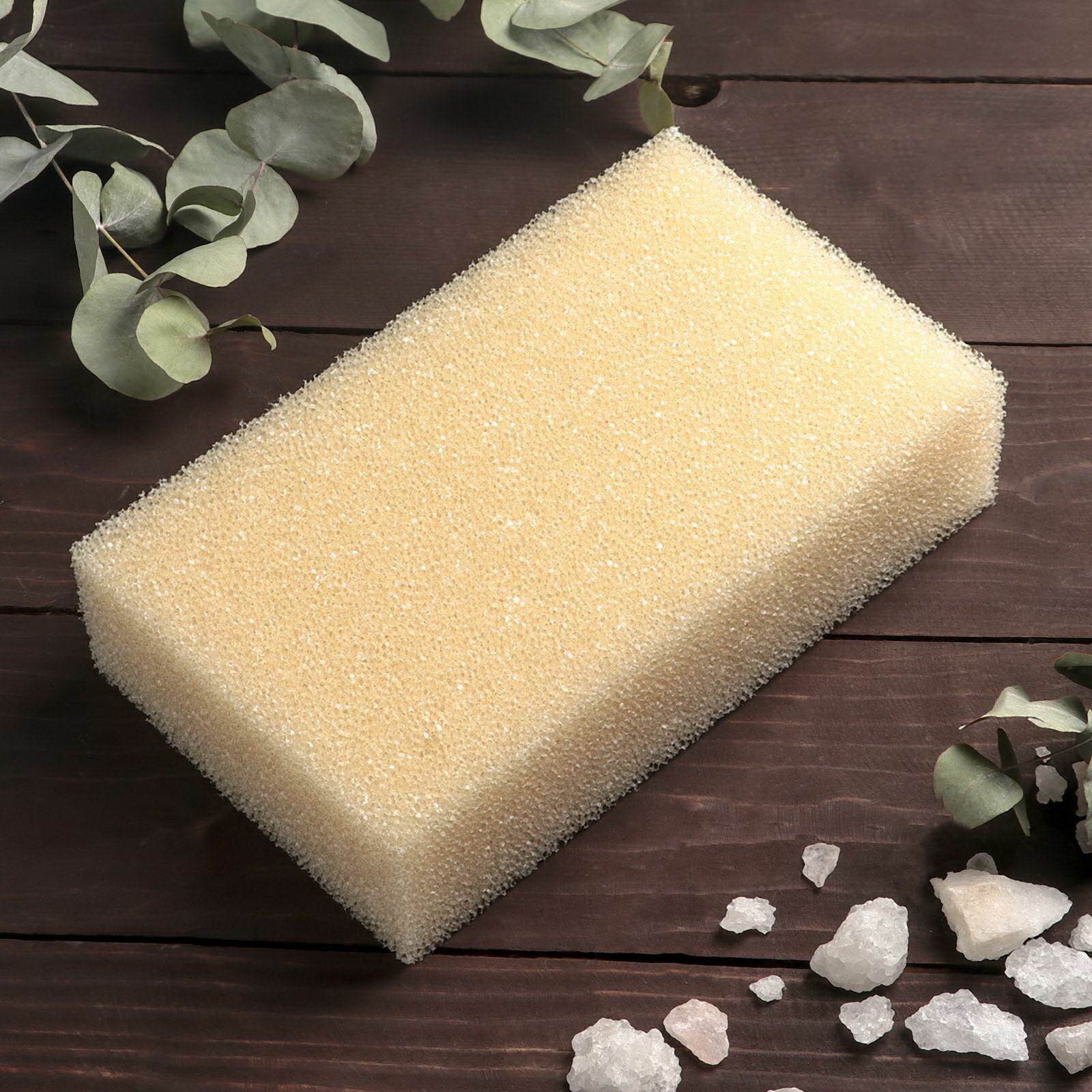 Губка для тела "Секрет красоты", 20x12x5 см, антицеллюлитная