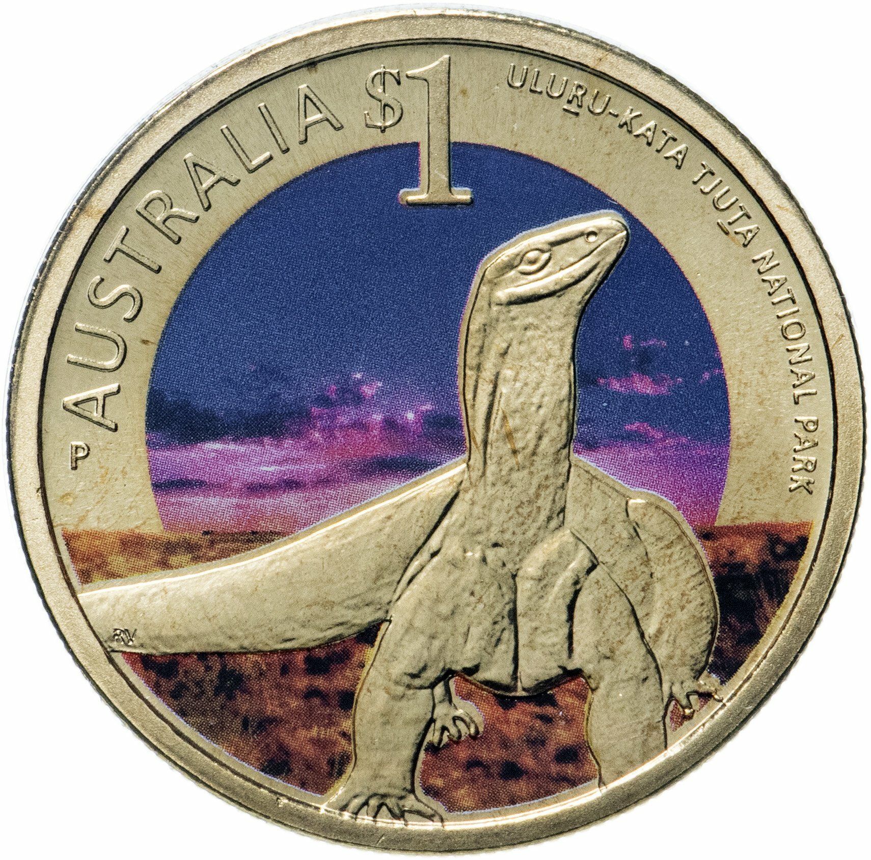 Австралия 1 доллар 2012 "Национальный парк Улуру-Ката Тьюта" в буклете, Бронза, в сохранности UNC