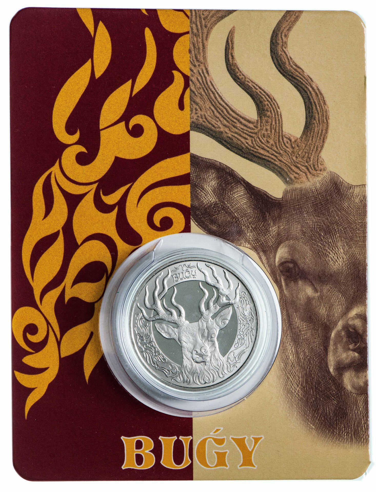 Казахстан 100 тенге 2020 2021 серия Культовые животные - тотемы кочевников - Олень Блистер, Мельхиор медь-никель, в сохранности UNC