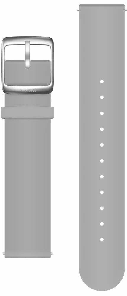 Cпортивный-премиум ремешок для часов Withings Premium Sport Fluoroelastomer Wristband 20mm Grey & Silver