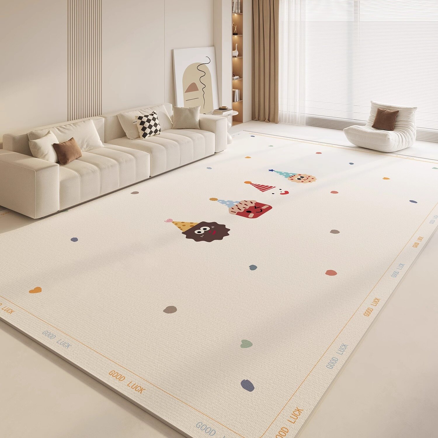 FILIGRANA Коврик для гостиной/спальни/прикроватный коврик/коврик для ползания малыша/всесезонный 120 см * 160 см