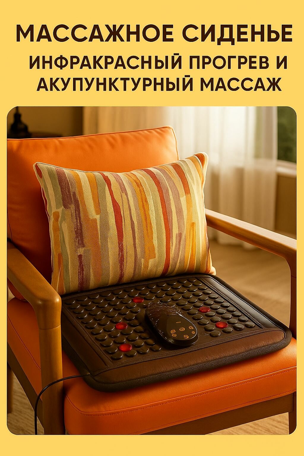 Нефритовый электронагревательный массажный коврик-лечение геморроя и гинекологических заболеваний