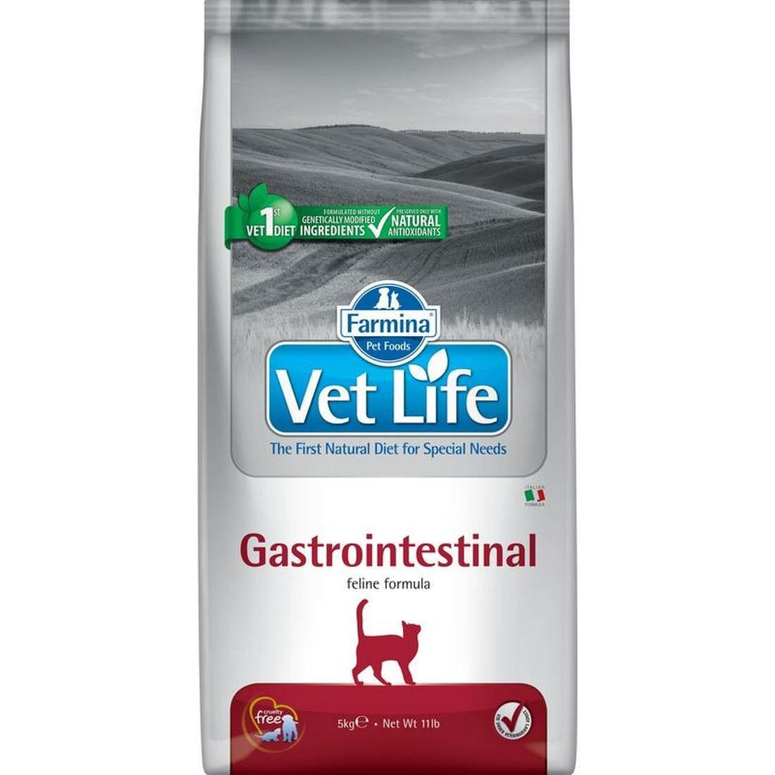 Корм Farmina Vet Life Gastrointestinal, для ЖКТ, суперпремиум, 5 кг