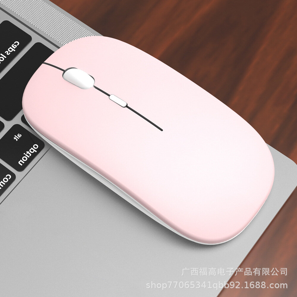 Беспроводная двухрежимная Bluetooth-мышь Moken, подходящая для планшета Apple Huawei, бесшумный электронный дисплей,