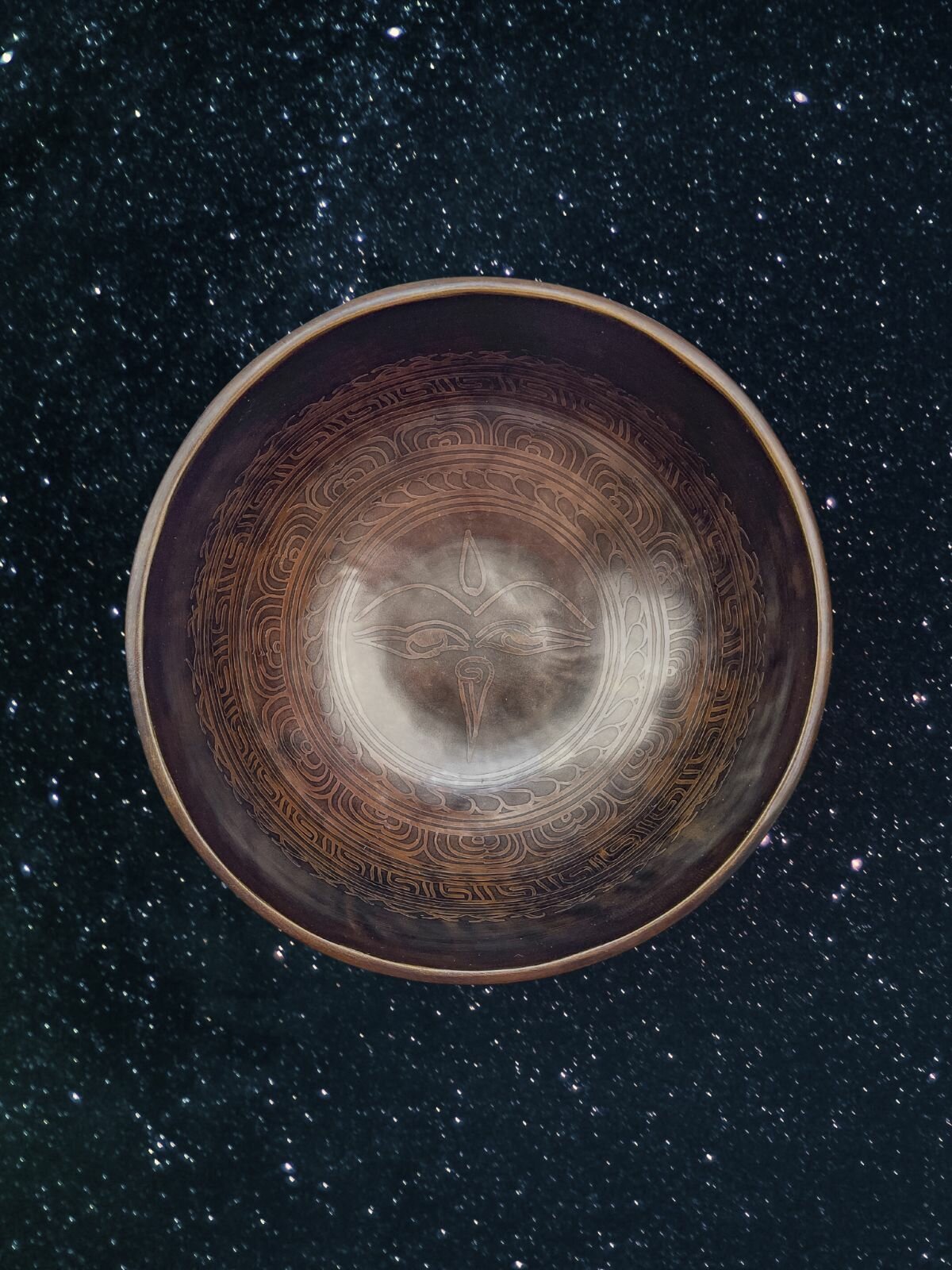 Кованая поющая чаша 21см Соль#3 212гц