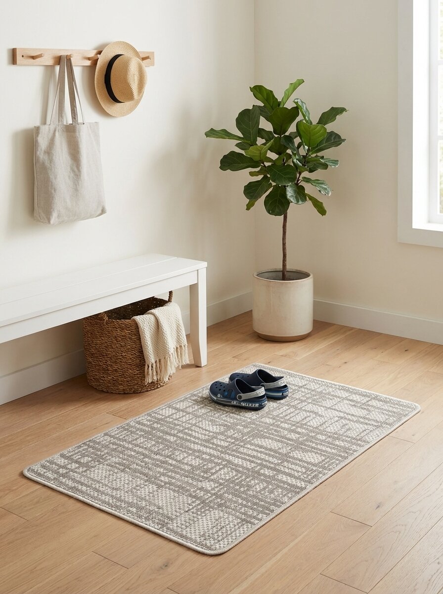 Ковер-циновка Natali's Carpets, латексная основа, овальный, 60x100см