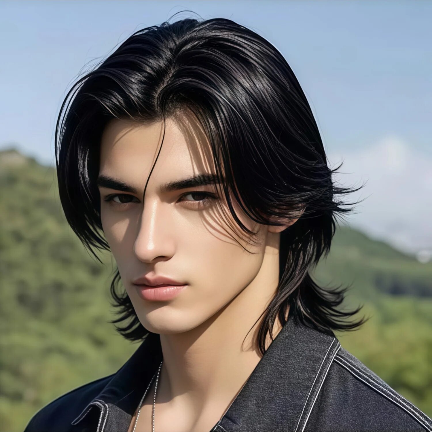 Синтетический парик CHUNUAN черный