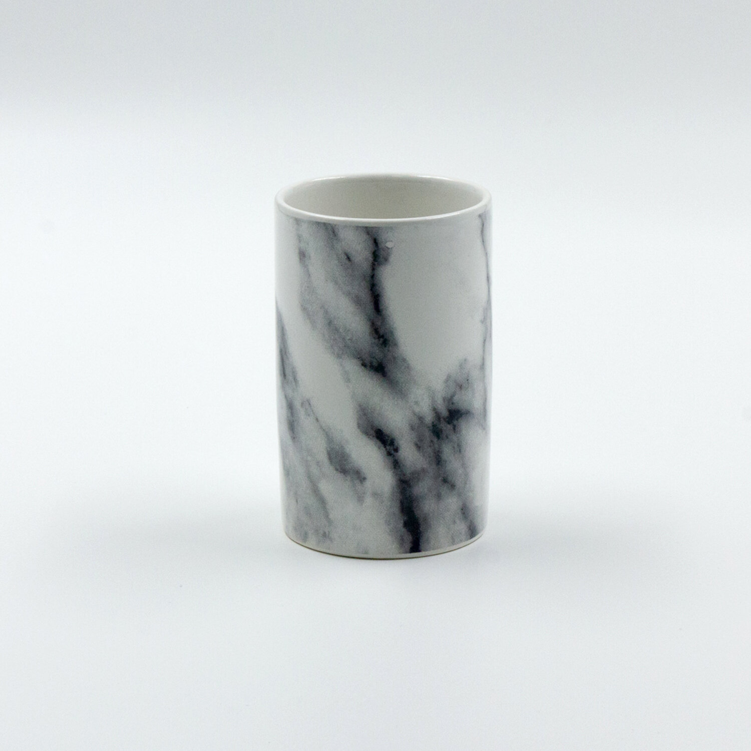 Стакан для зубных щеток Joy Home керамика, мрамор с глянцевым покрытием, 250 мл