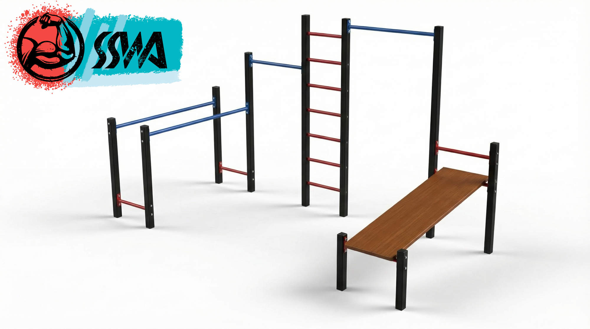 Воркаут SSWA №151 для детей и взрослых, металл, цвет классический