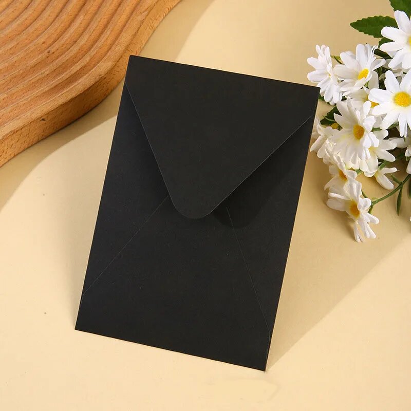 Конверты QKX крафт-бумага 16x11 см 50 шт Черный, 50pcs 16x11cm-BLACK