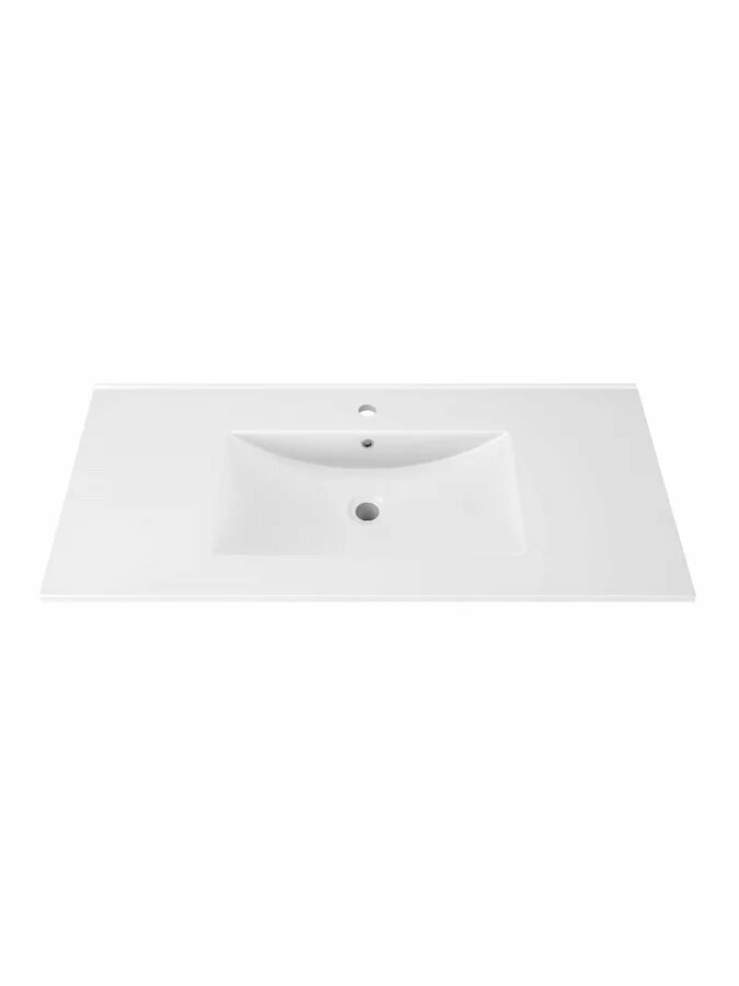 Мебельная раковина Teymi Ritta 100 фарфоровая, раковина для ванной, белая, прямоугольная