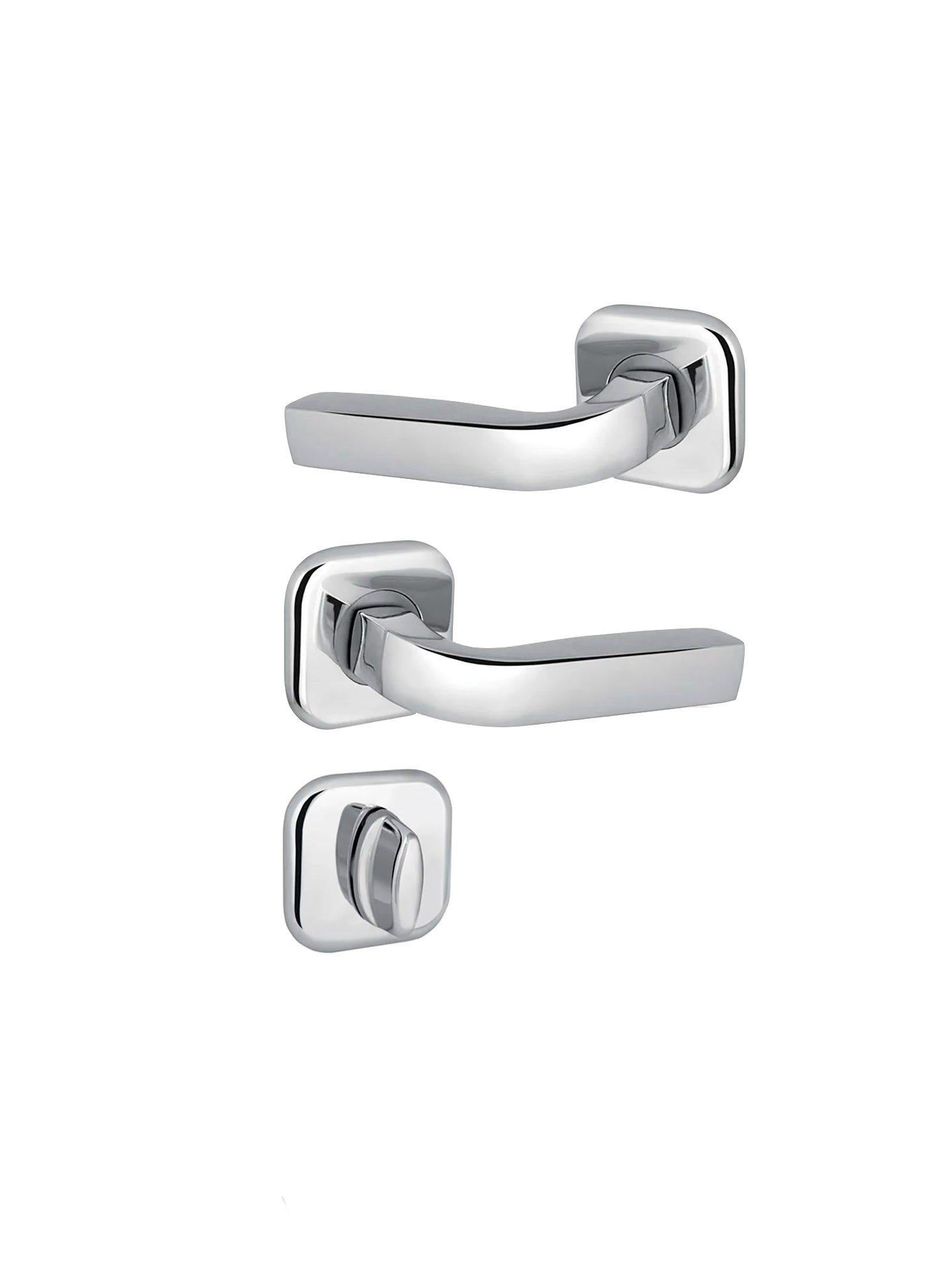 Ручка для входной двери Fuaro TOR XL в комплекте с фиксатором BKW8x75 XL CP (Хром)