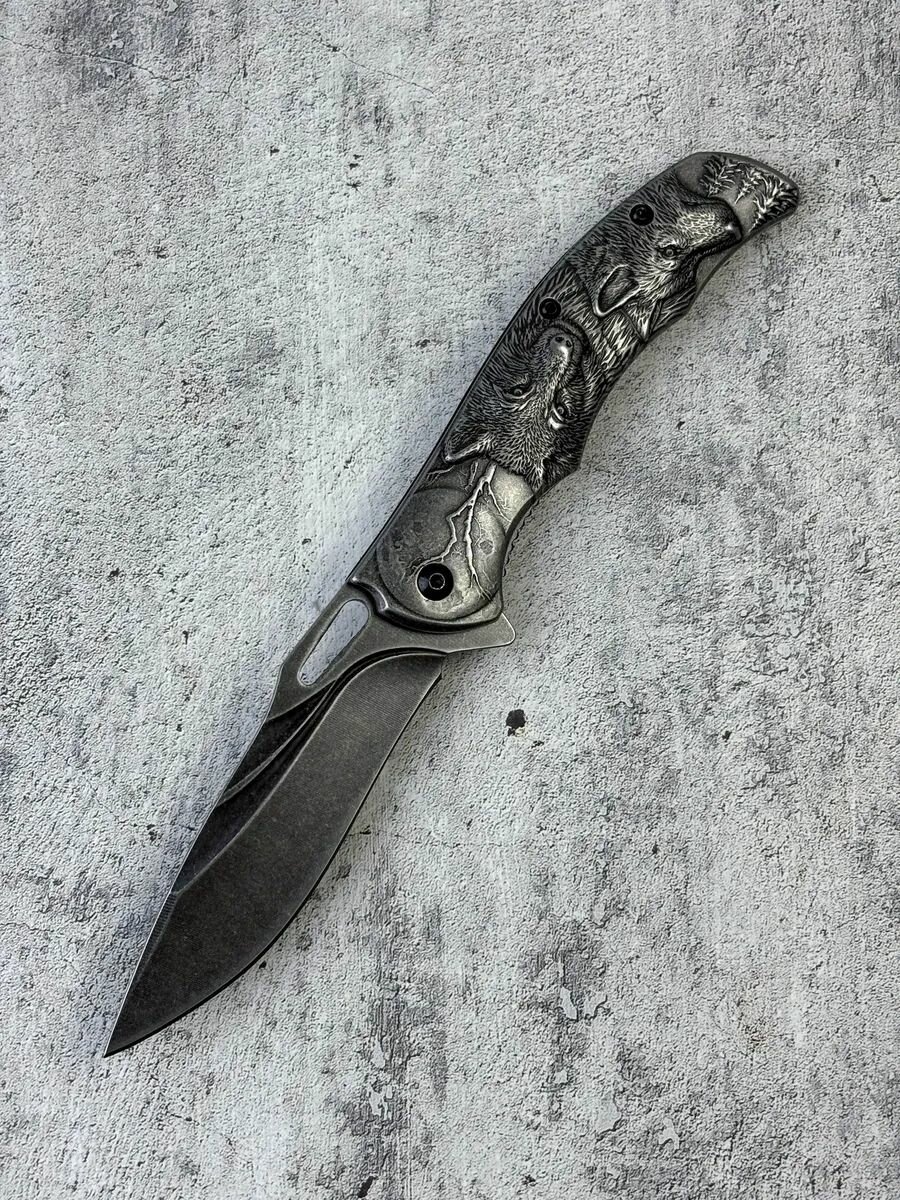 Складной нож Волки 22 см