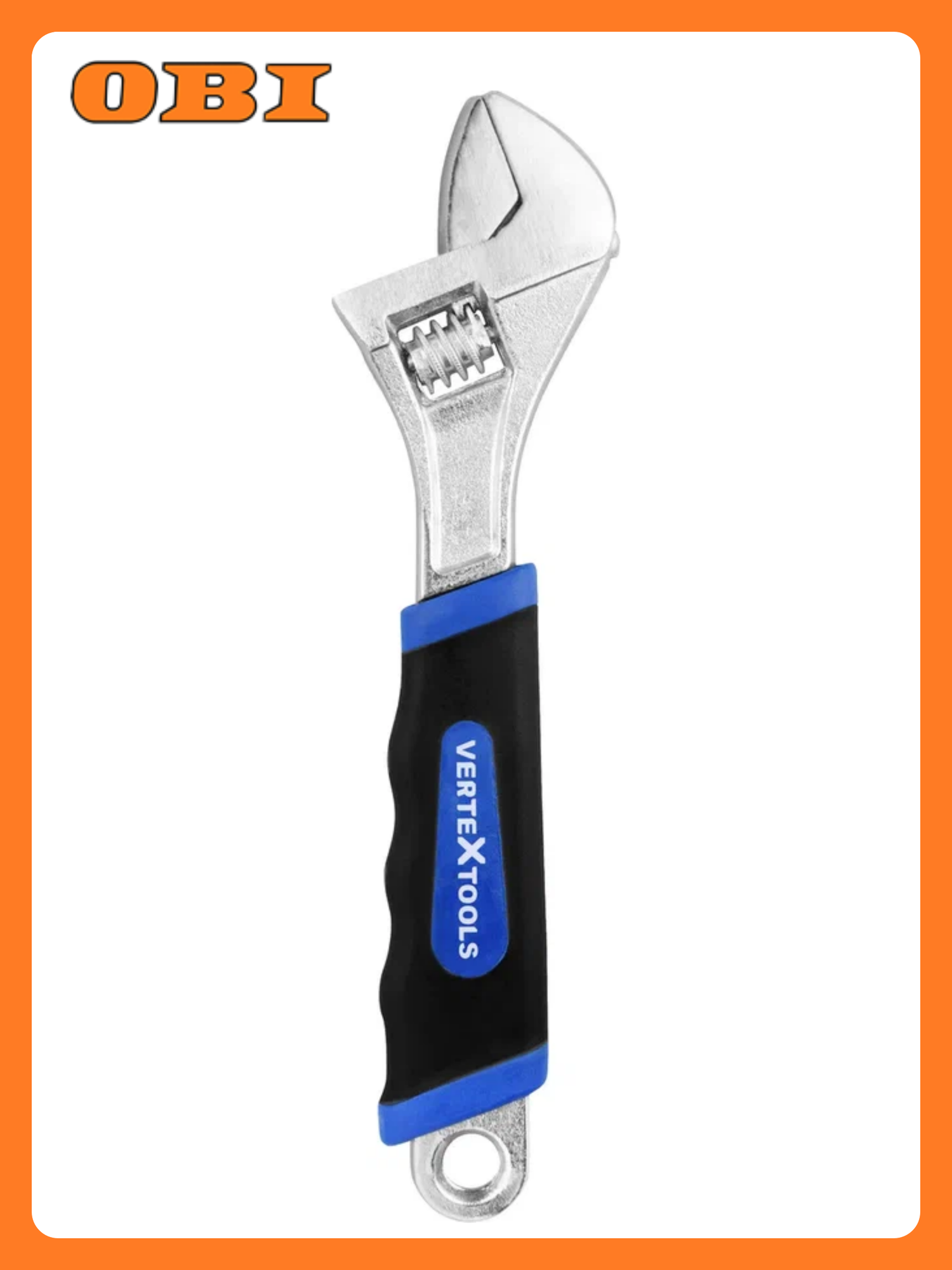 Гаечный ключ VertexTools, разводной, углеродистая сталь, 30мм-250мм