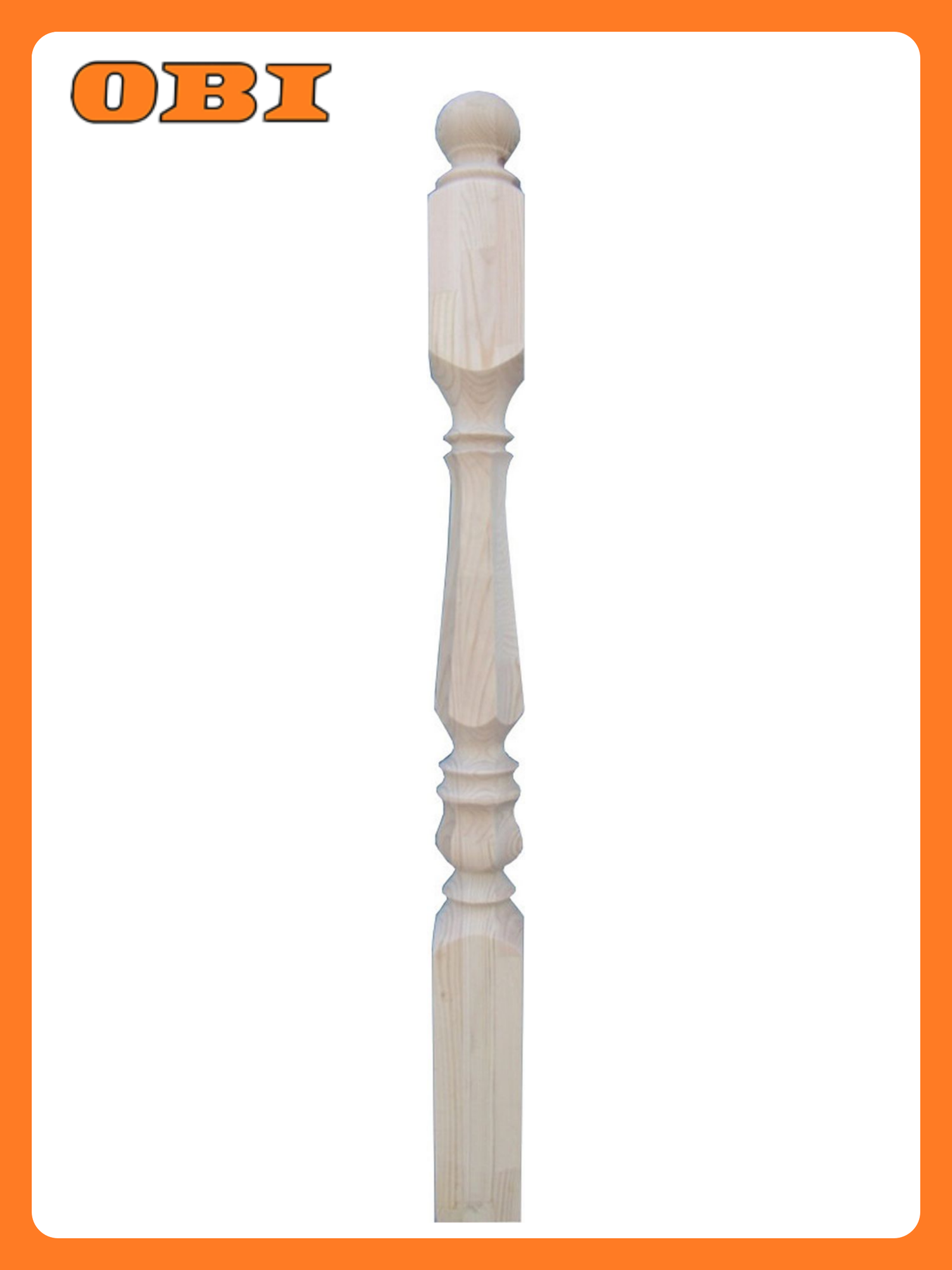 Столб граненый основание для лесницы 90х90х1150 мм древесина хвоя