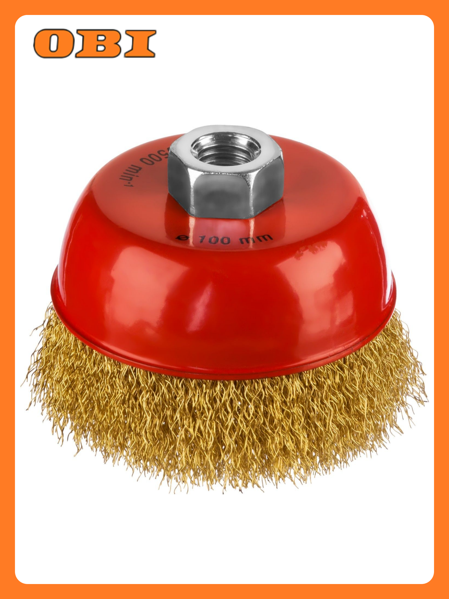 Mirax 100 мм чашечная щетка-крацовка для ушм